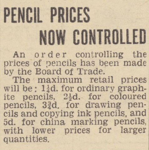 War Drawing Pencils / Utility Pencils / WWII Pencils – Part 3